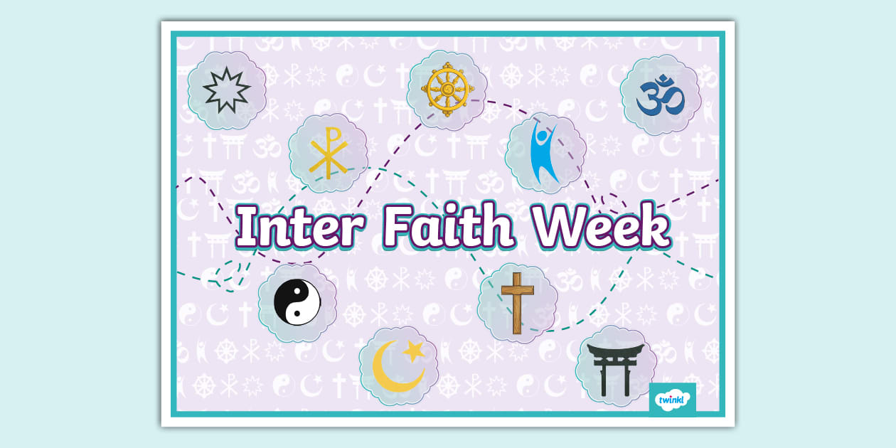 Inter Faith Week Display Poster (teacher made) - Twinkl