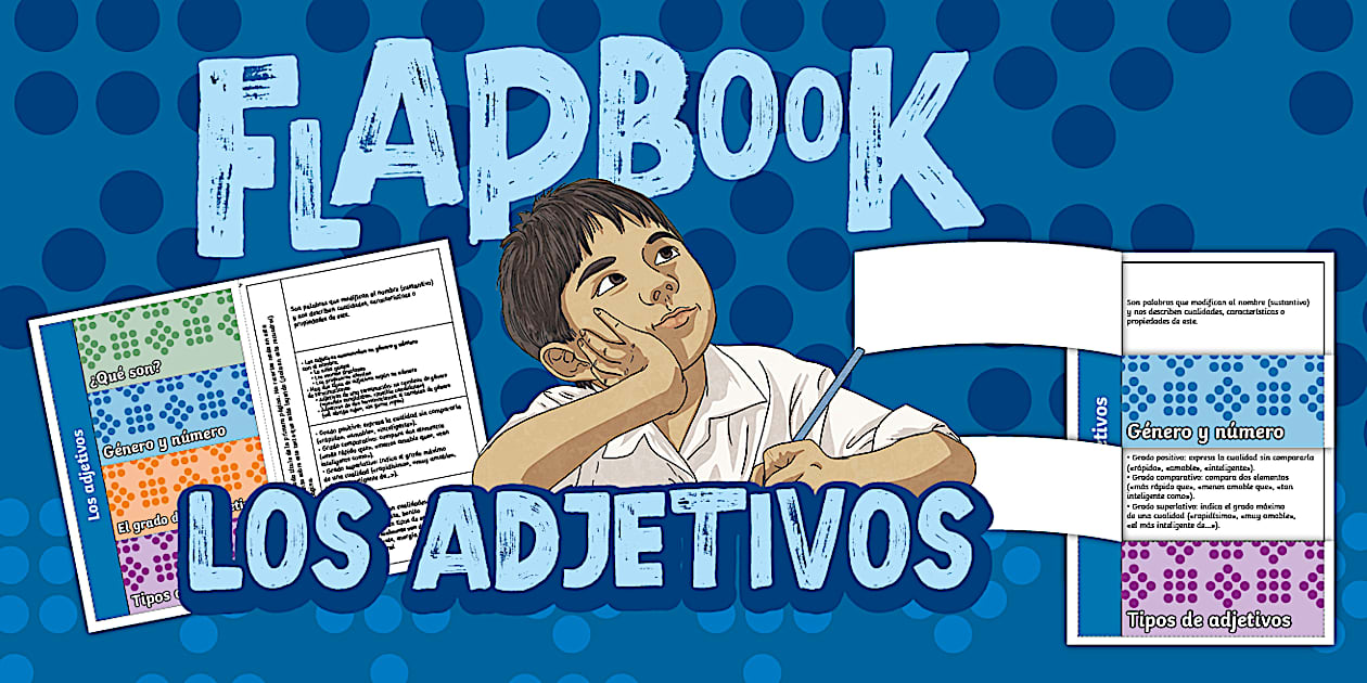 Flapbook: Los adjetivos