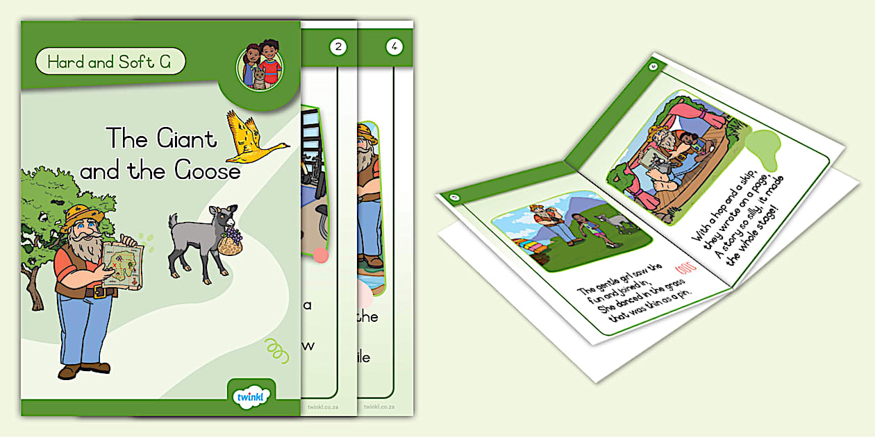 Grade 3 Mini Book: Hard and Soft G (teacher made) - Twinkl