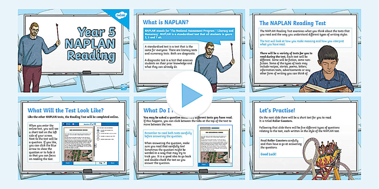 Preparing for NAPLAN Online Reading Test Presentation Set 2