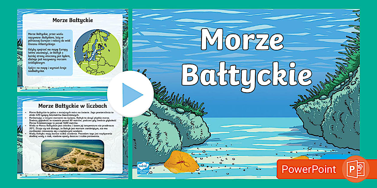 Morze Bałtyckie | PowerPoint | Poznajemy regiony Polski