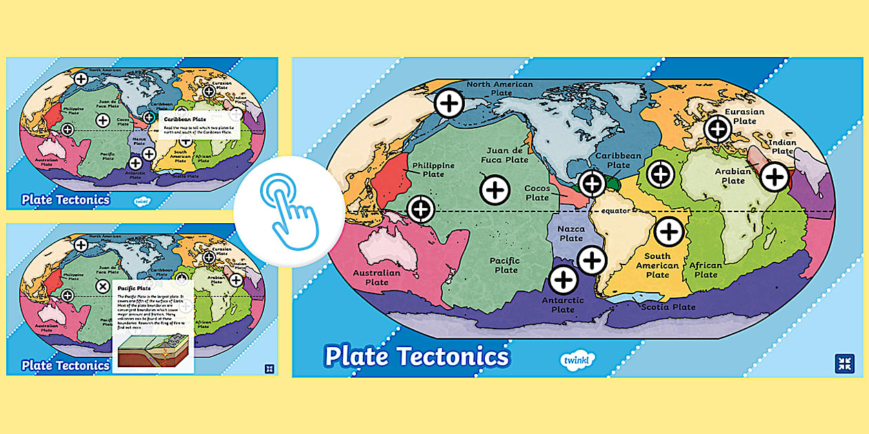 Interactive Plate Tectonics Map | Resources | Twinkl USA