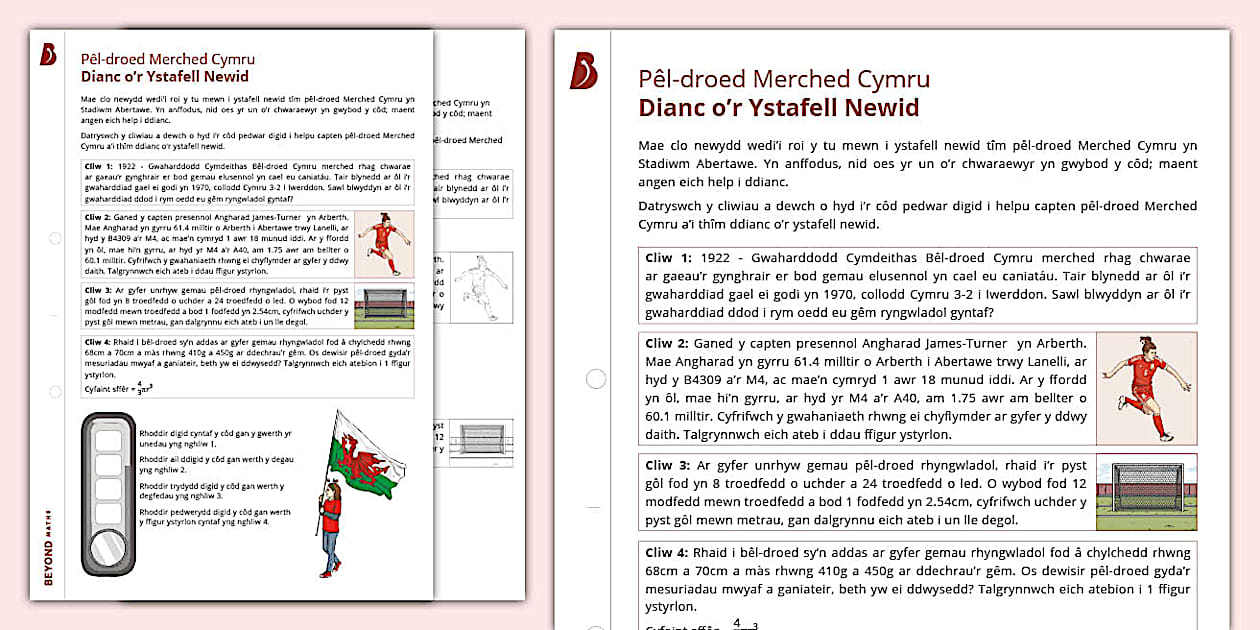 Pêl-droed Merched Cymru - Dianc o'r Ystafell Newid - Twinkl