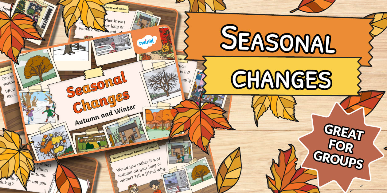 Seasonal Changes Autumn and Winter Challenge Cards