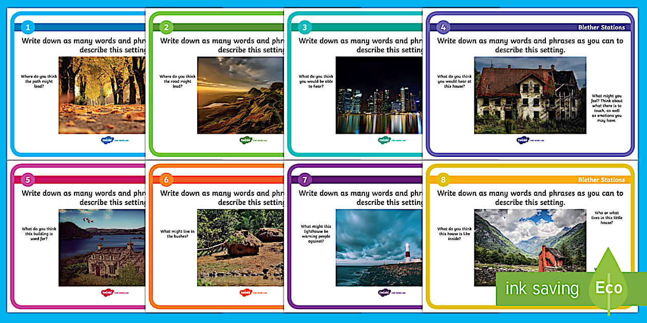 Setting Inspiration Blether Stations-Scottish (teacher made)