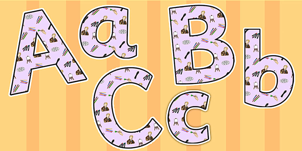 LS Lowry Themed A4 Display Lettering (Teacher-Made) - Twinkl