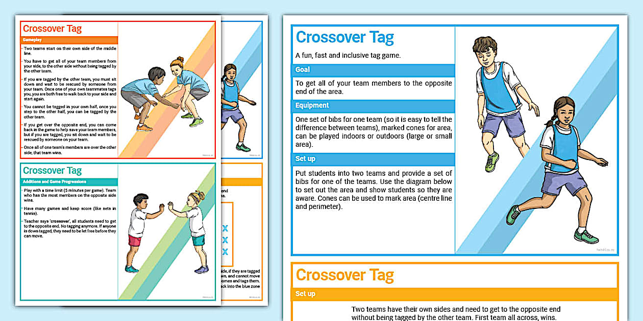 Crossover Tag Game (Teacher-Made) - Twinkl