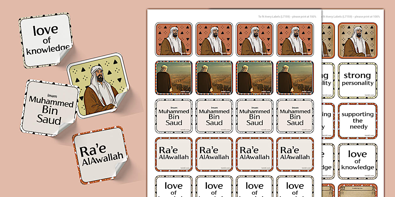 Imam Mohammad Bin Saud Stickers - Founding Day - Twinkl