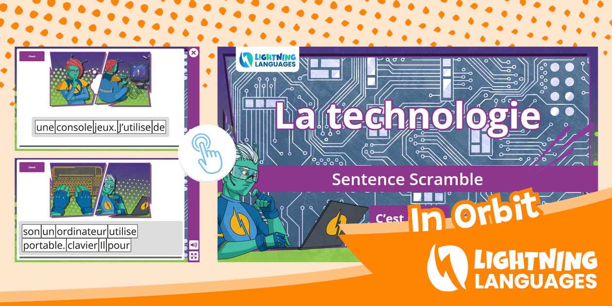 👉 French Technology Sentence Scramble Game