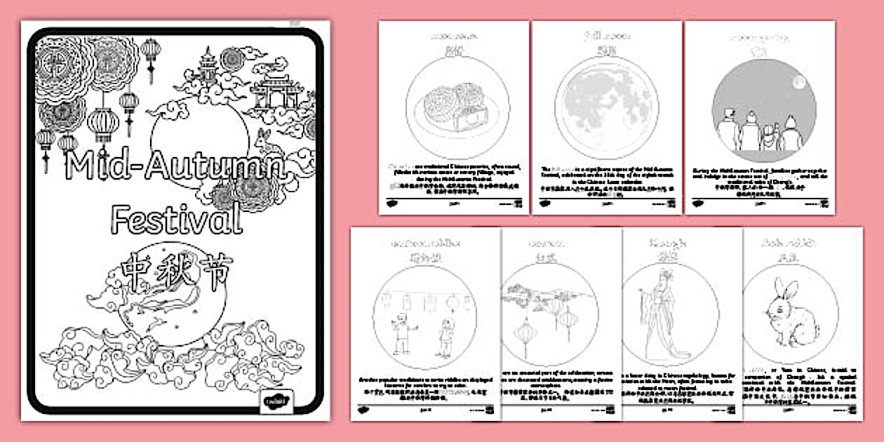 All about Mid-Autumn Festival Trace and Colour Activity