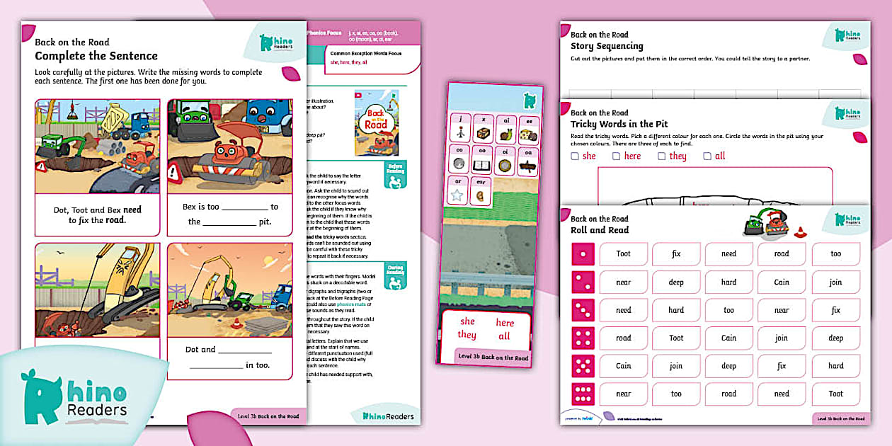 3b Back on the Road: Resource Pack - Twinkl Rhino Readers