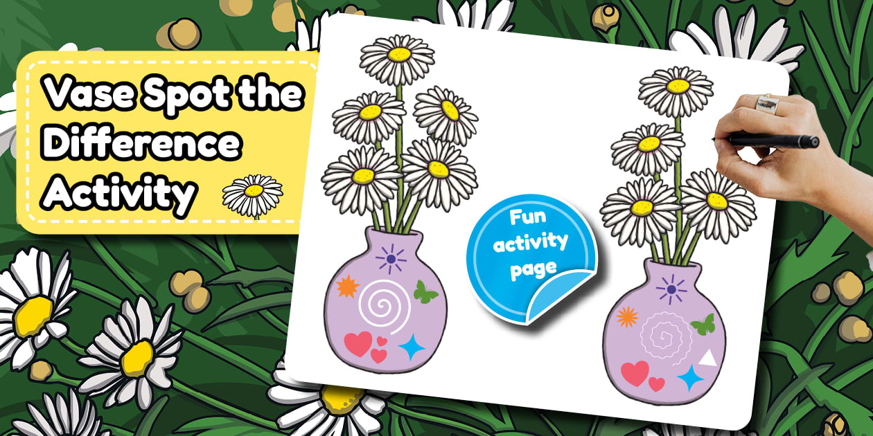 Vase Spot the Difference Activity