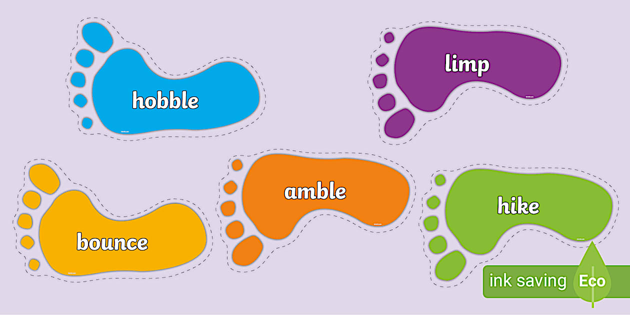 Alternative Words For Walk (teacher made) - Twinkl