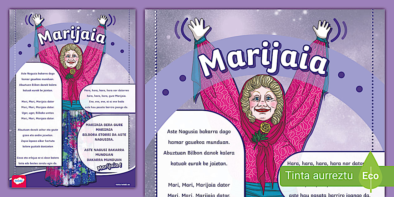 Abestia: Marijaia - Euskera (Teacher-Made) - Twinkl