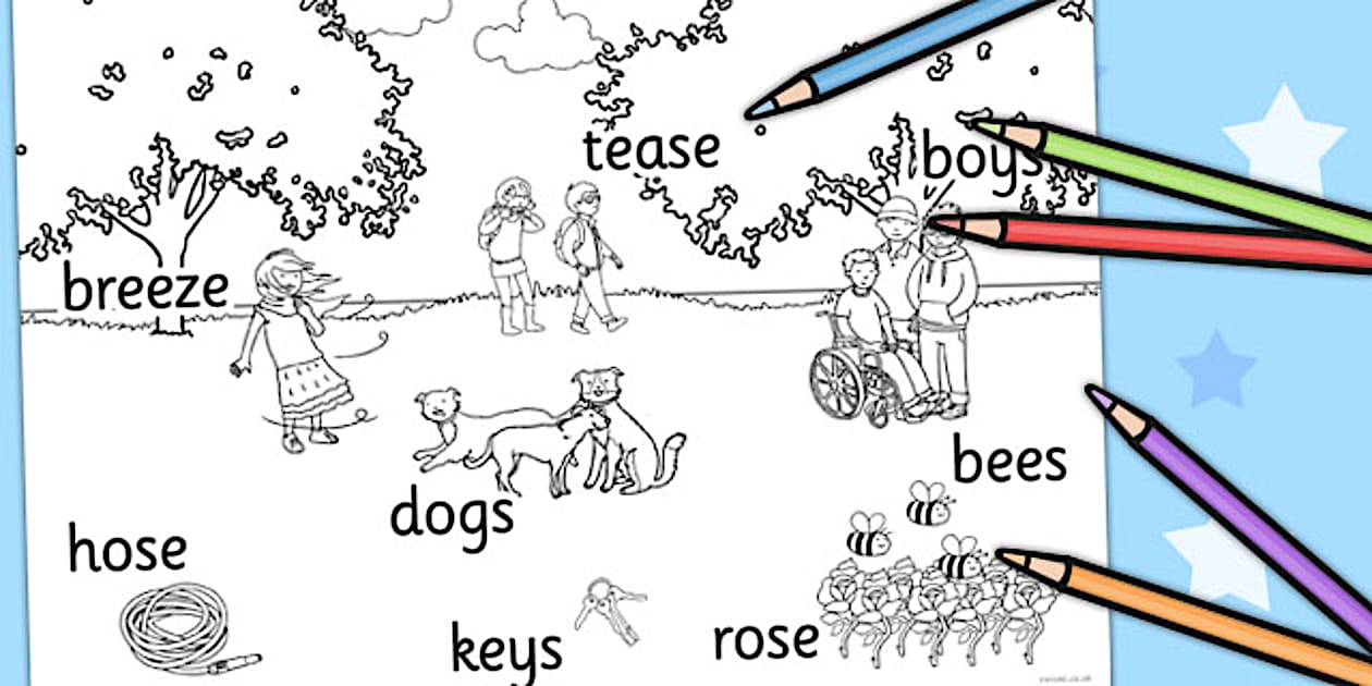 Final 'Z' Sound Production Colouring Sheet (teacher made)