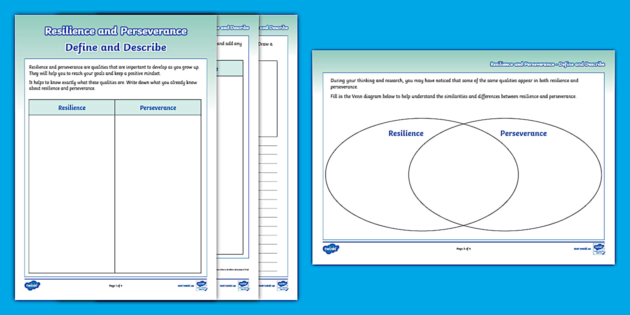 Resilience and Perseverance in Real Life (teacher made)