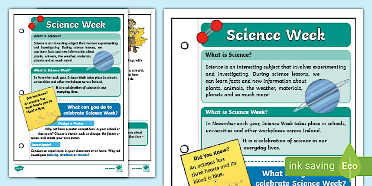 Science Week Fact File - Twinkl