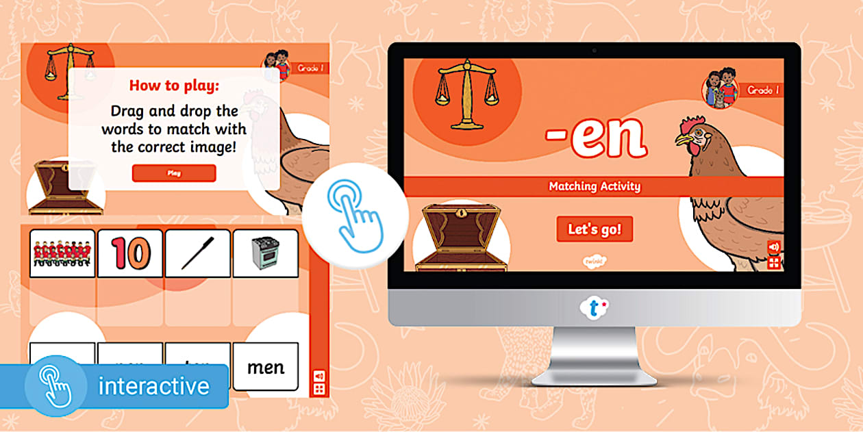 Grade 1 Phonics –en Interactive Go! Game (teacher made)
