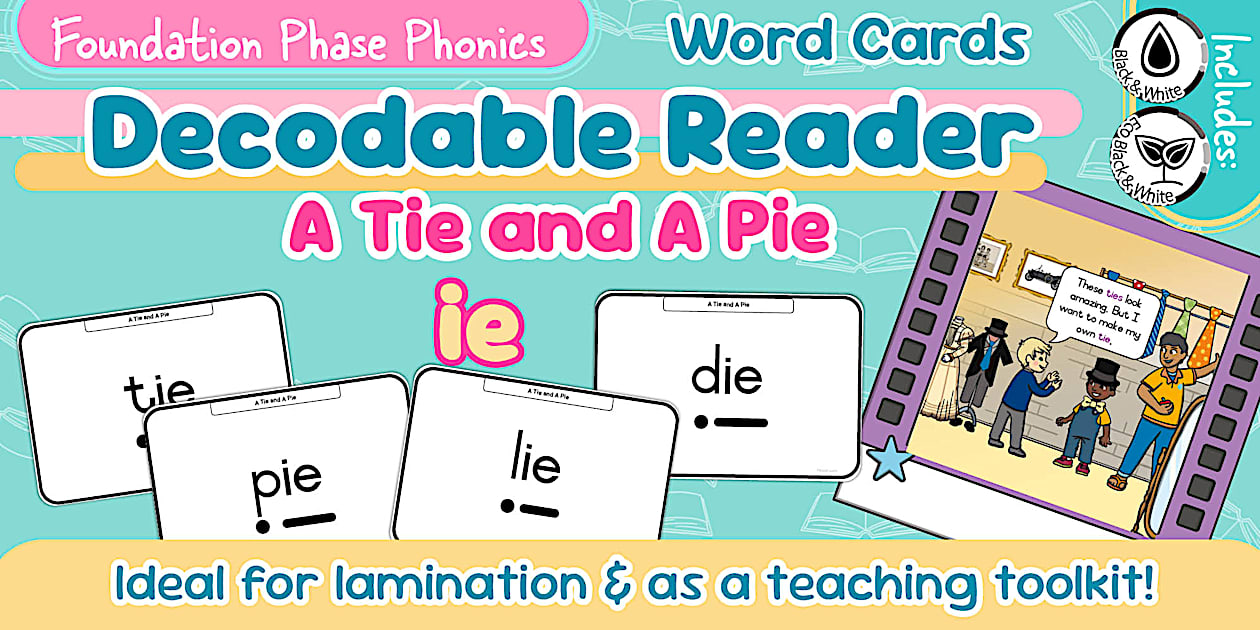 FP Phonics -ie Decodable Reader - Word Cards (CAPS Aligned)