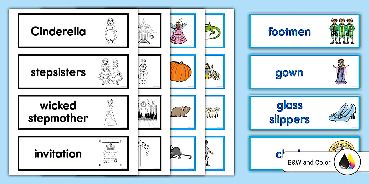 Cinderella Word Cards