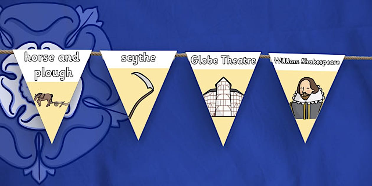 The Tudors Display Bunting (Teacher-Made) - Twinkl