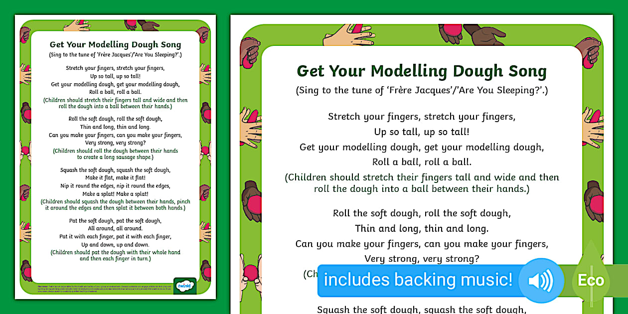 Get Your Modelling Dough Fine Motor Skills Song | Twinkl