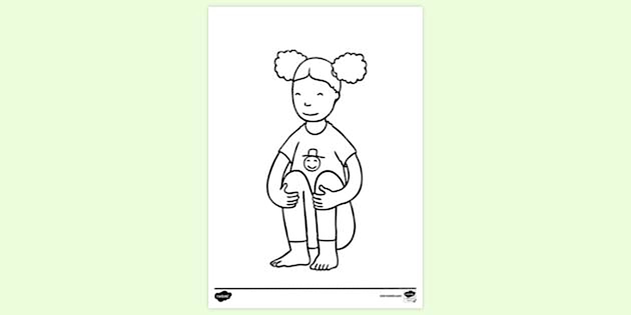 Mrs Small Colouring Sheet (teacher made) - Twinkl