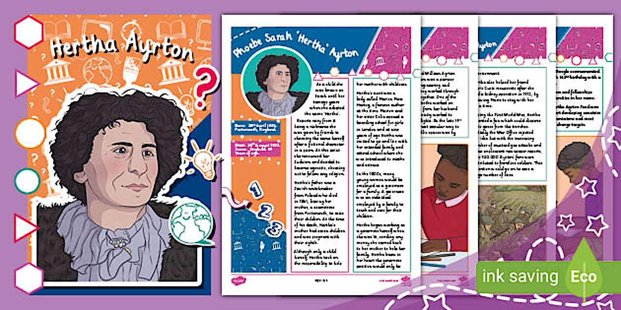 Significant People: Hertha Ayrton (Teacher-Made) - Twinkl