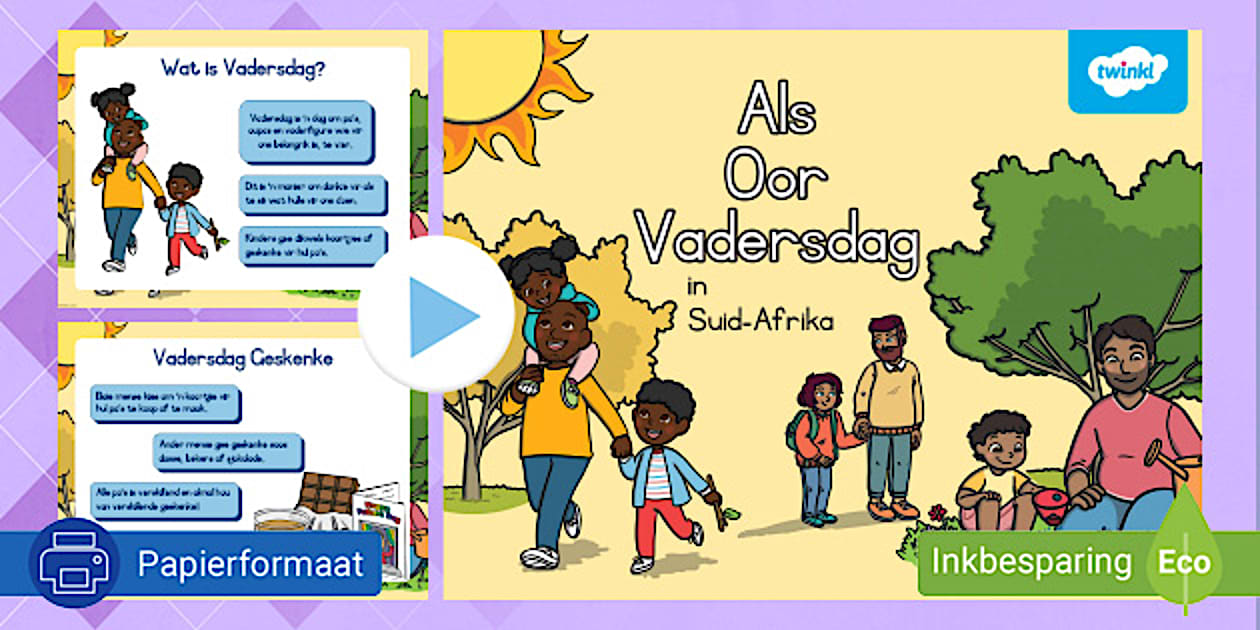 Als Oor Vadersdag Powerpoint (teacher made) - Twinkl