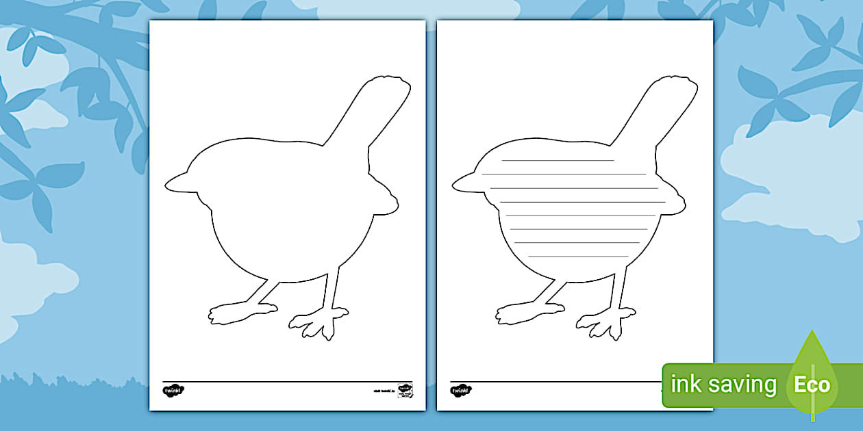 Robin Writing Frame (teacher made) - Twinkl