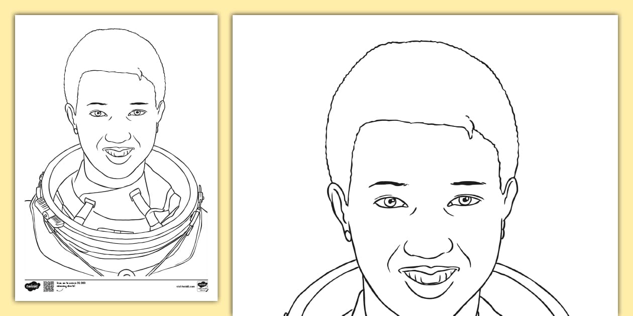 Mae Jemison Colouring Sheet | Colouring Sheets - Twinkl