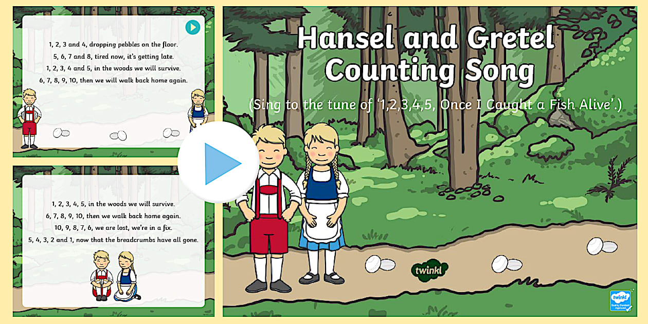 Hansel and Gretel Counting Song PowerPoint - Twinkl