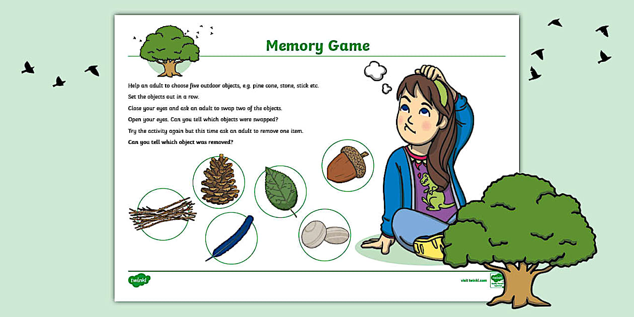 Outdoor Learning Memory Game (teacher made) - Twinkl