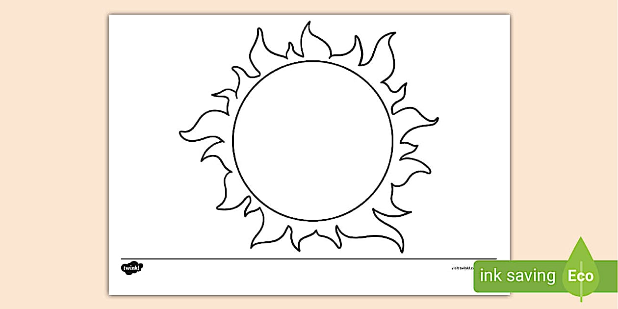 Sun Colouring Sheet | Colouring Sheets | Learning Resources