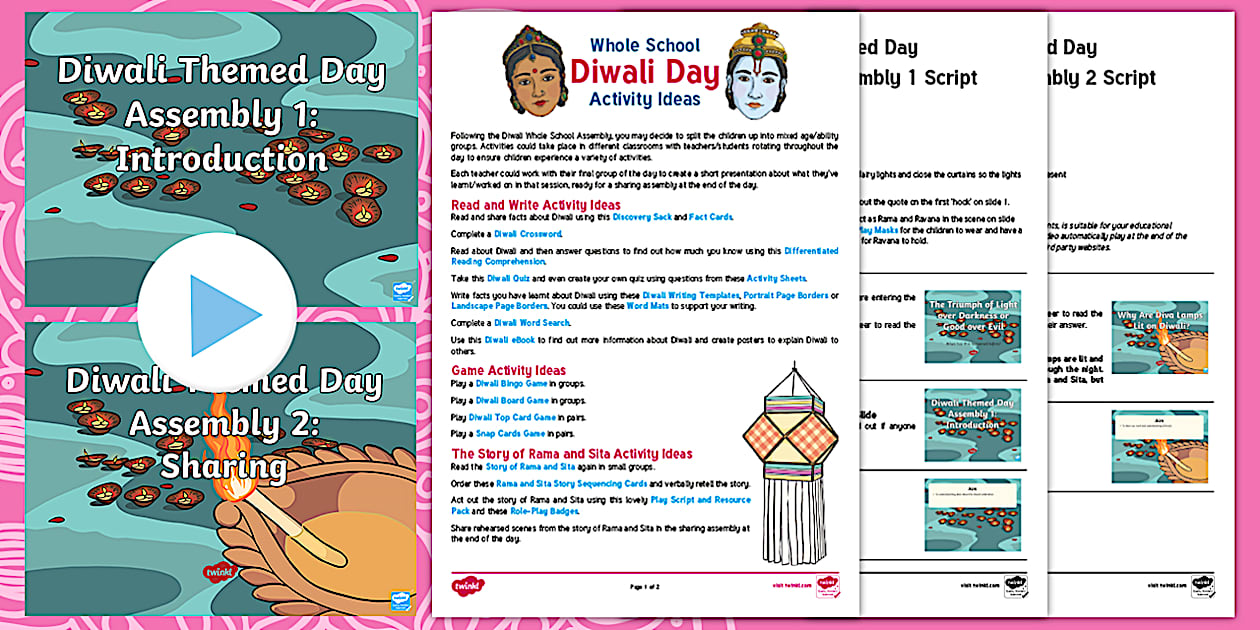 Diwali Whole School Themed Day Resource Pack