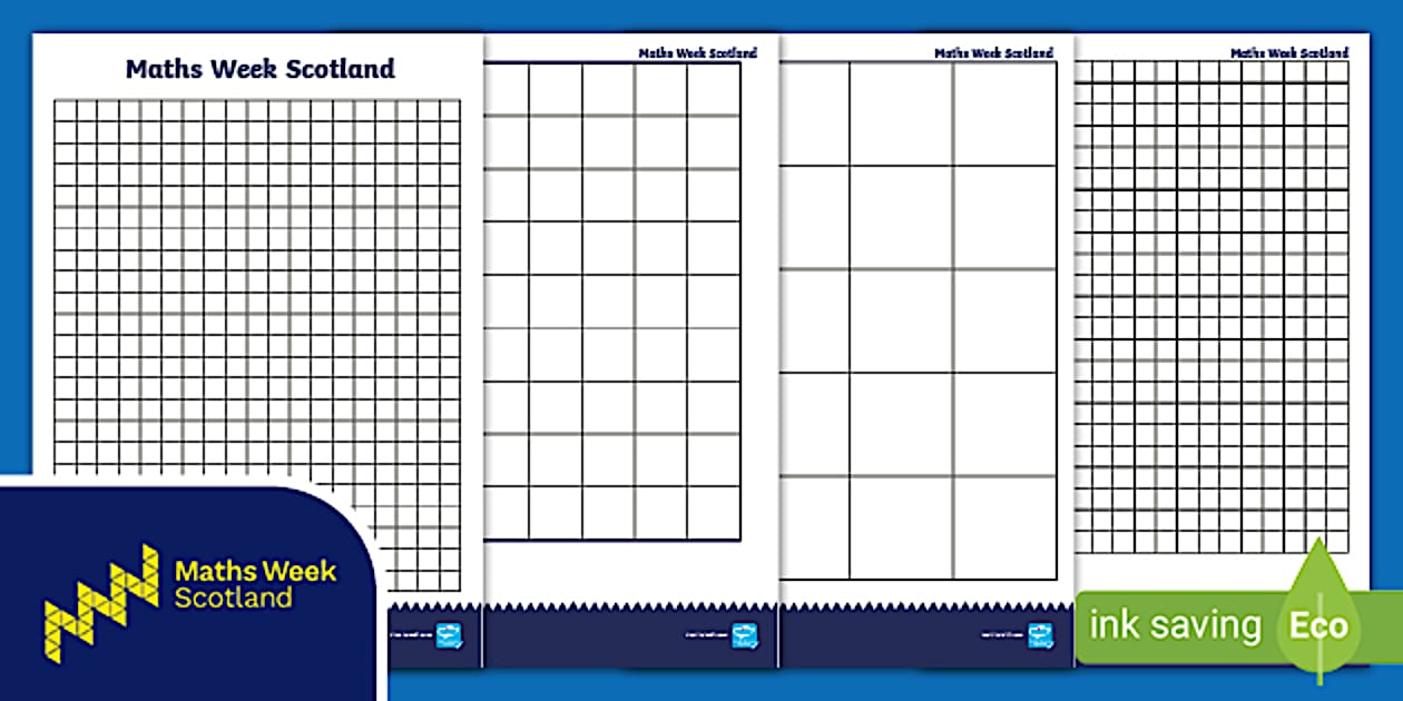 FREE! - Square Sheet Paper PDF - Maths Week Resource to Download