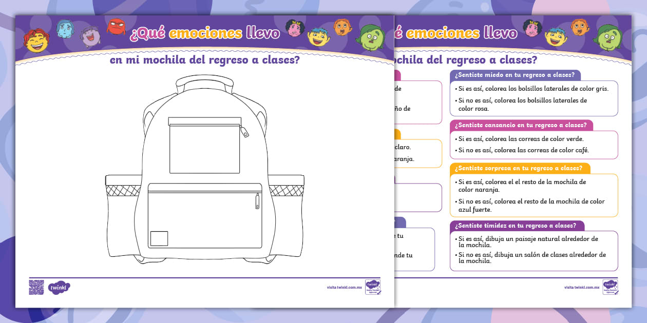 Regreso a clases - todo sobre mí - Twinkl