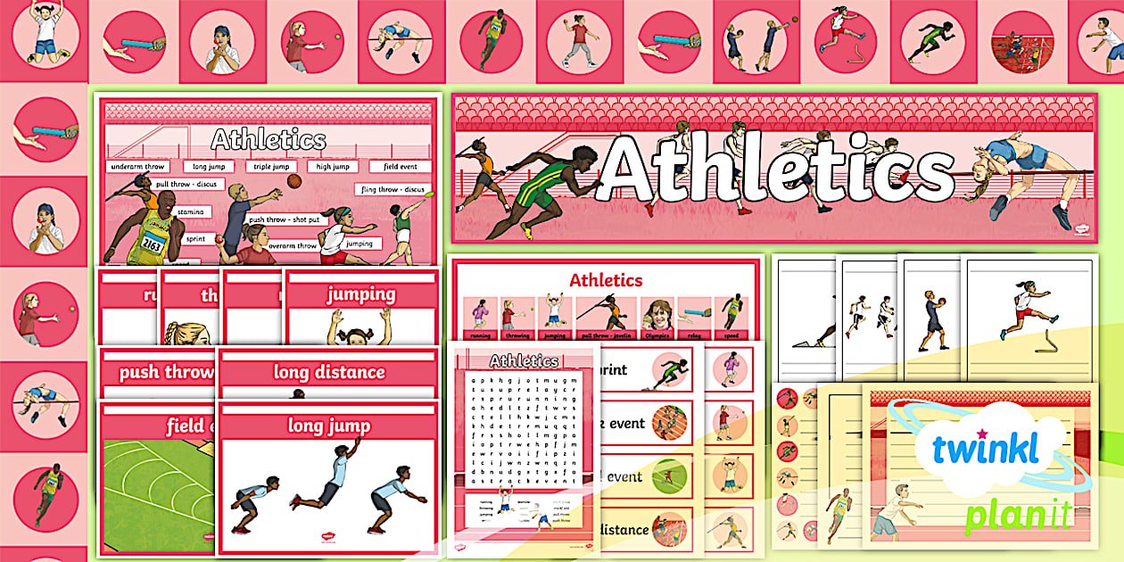 Twinkl Move PE KS2 Athletics Display Pack (teacher made)