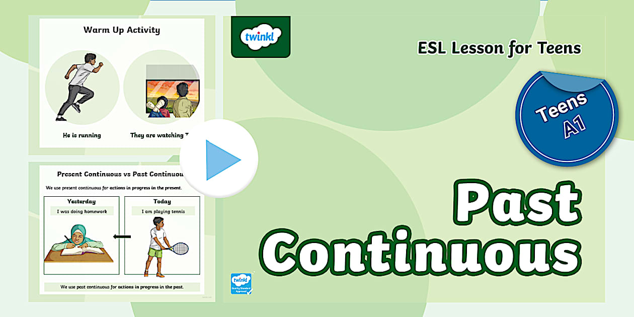 Twinkl ESL Past Continuous PPT Lesson (creat de profesori)