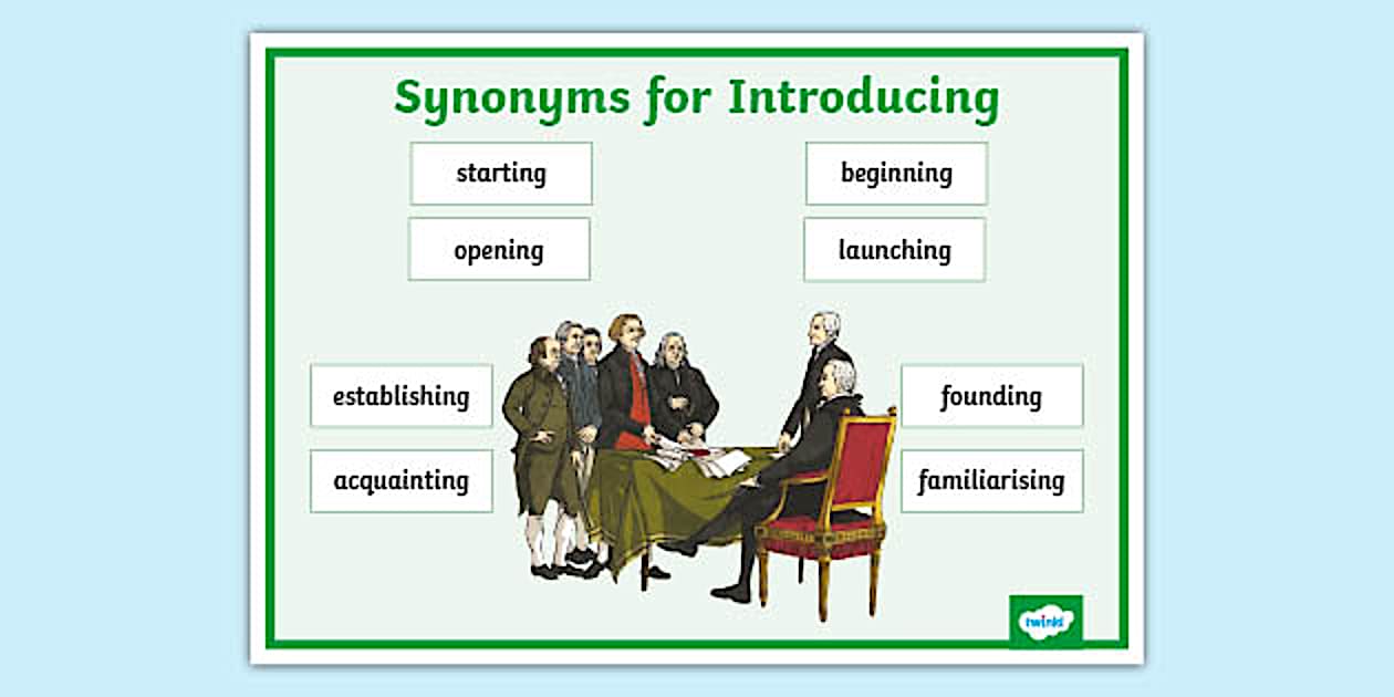 Synonyms for Introducing Word Mat (teacher made) - Twinkl