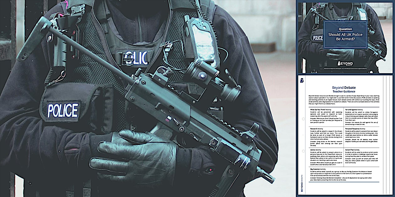 Police Armament Debate Pack | Form time Ideas | Beyond