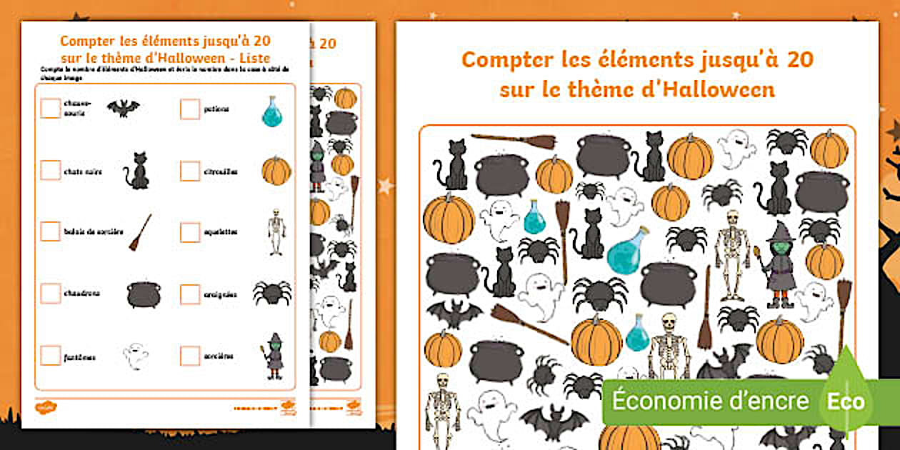 Exercice de mathématiques d'Halloween | Ressource pédagogique