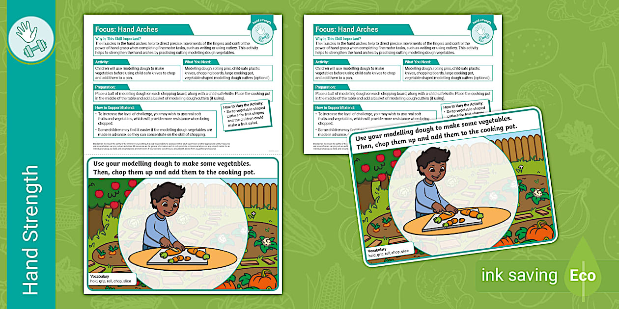 Harvest Fine Motor Skills Activity: Chopping Vegetables