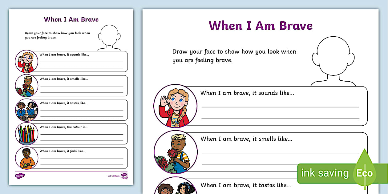 If Bravery Was a ... Activity Sheet (teacher made) - Twinkl