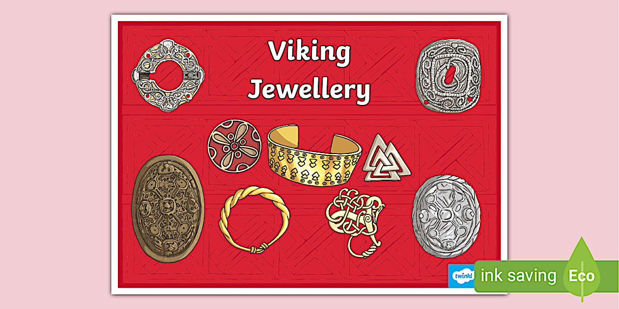 Viking Jewellery Display Poster | Decorative | Twinkl