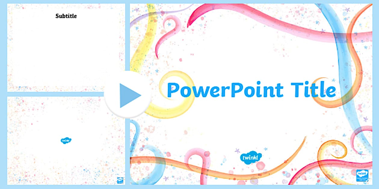 Watercolour PowerPoint Template | Primary Resources | Twinkl