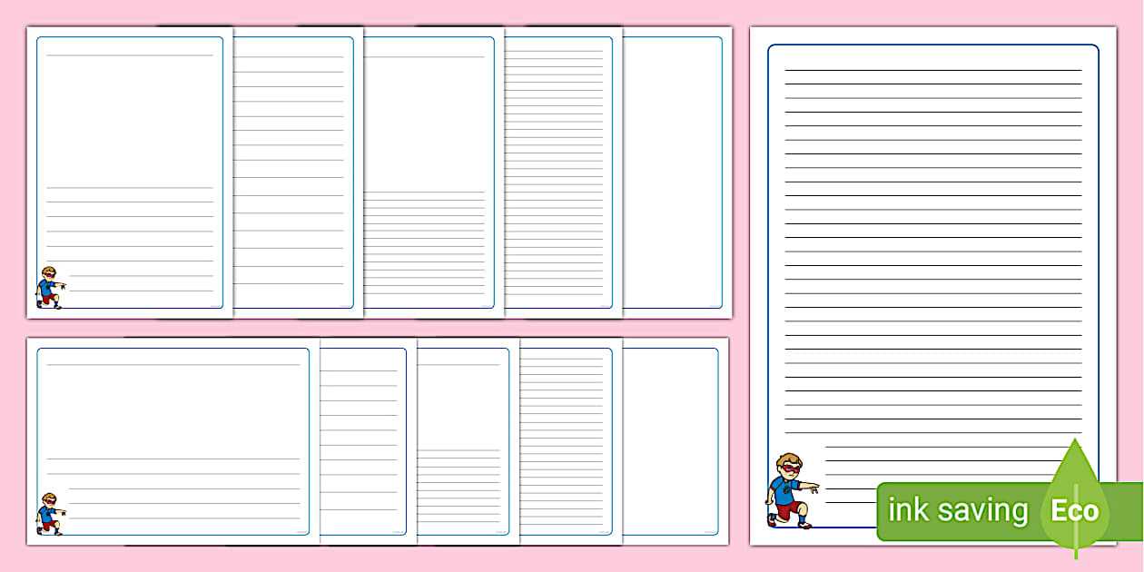 Spider Superhero Page Border (Teacher-Made) - Twinkl