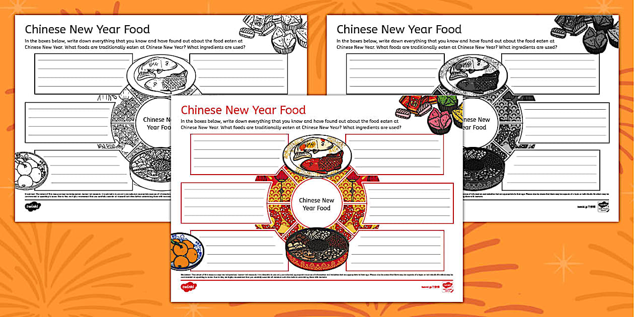 Chinese New Year Food Mind Map - Twinkl Mind Maps - Twinkl