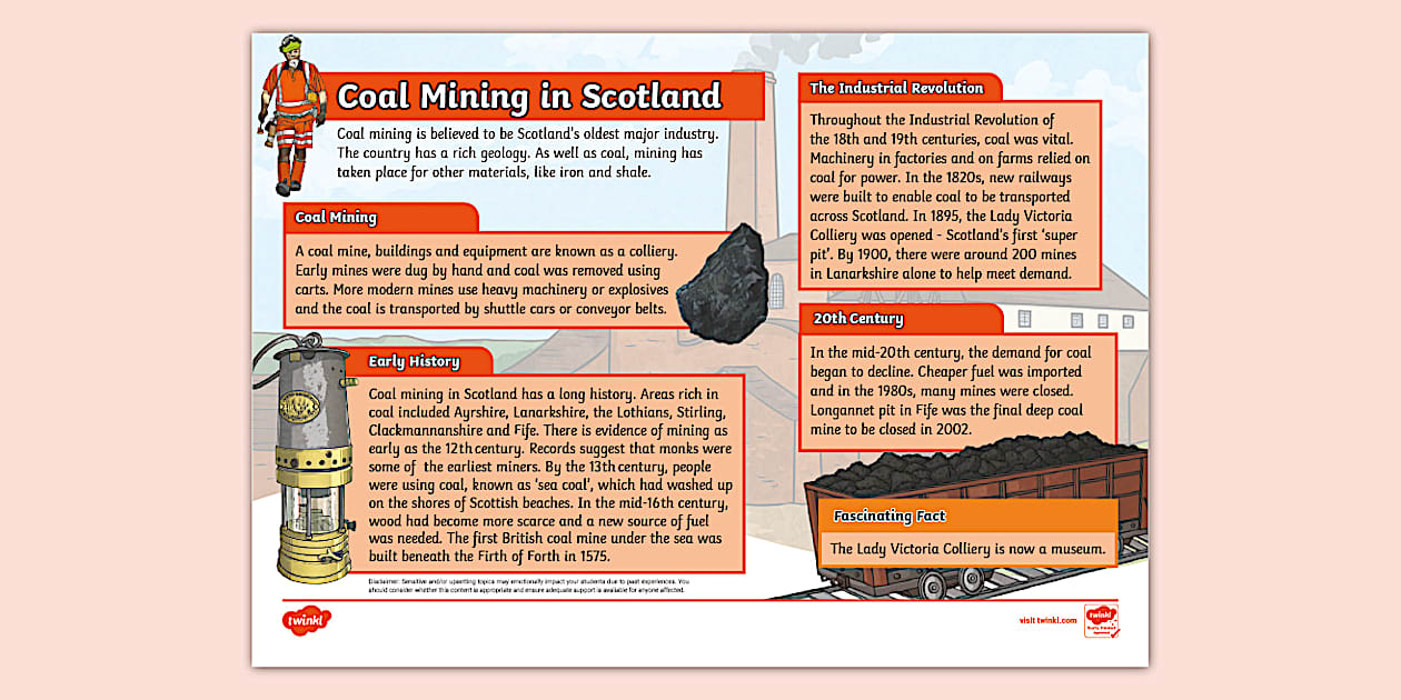 Coal Mining in Scotland Fact File - KS2 (Teacher-Made)