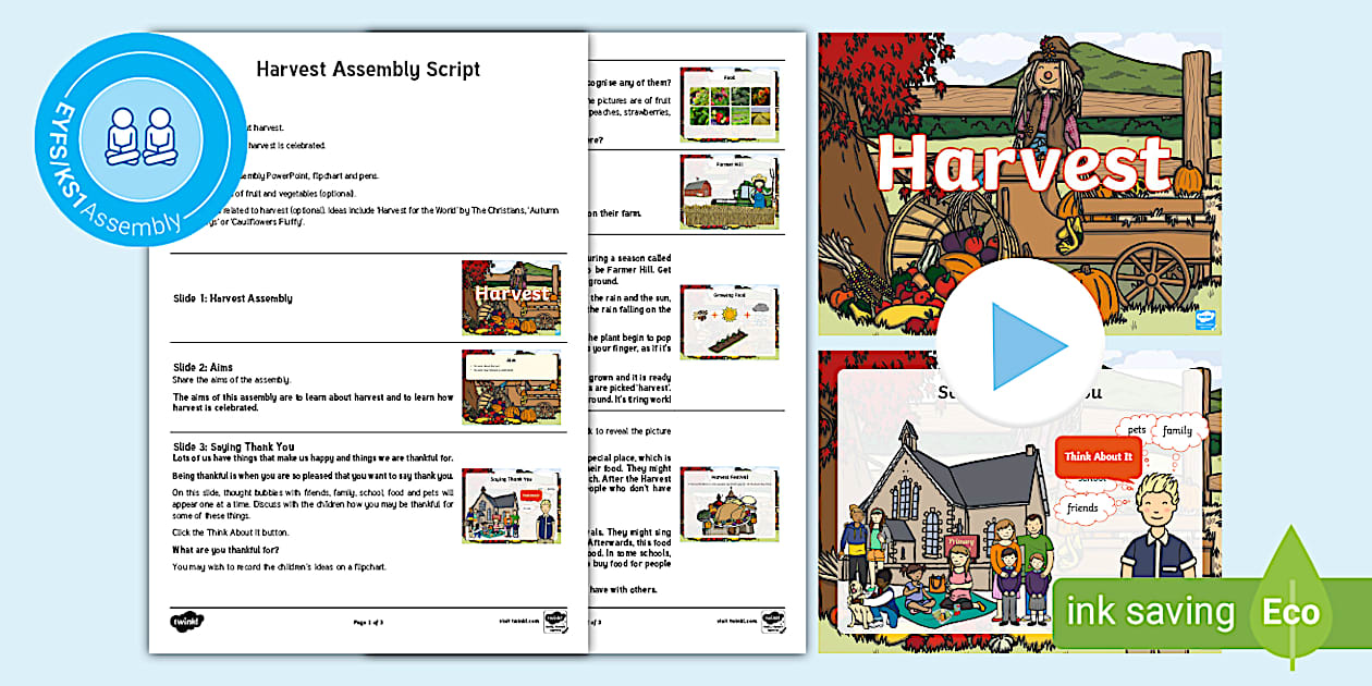 Harvest Assembly Pack (teacher made) - Twinkl